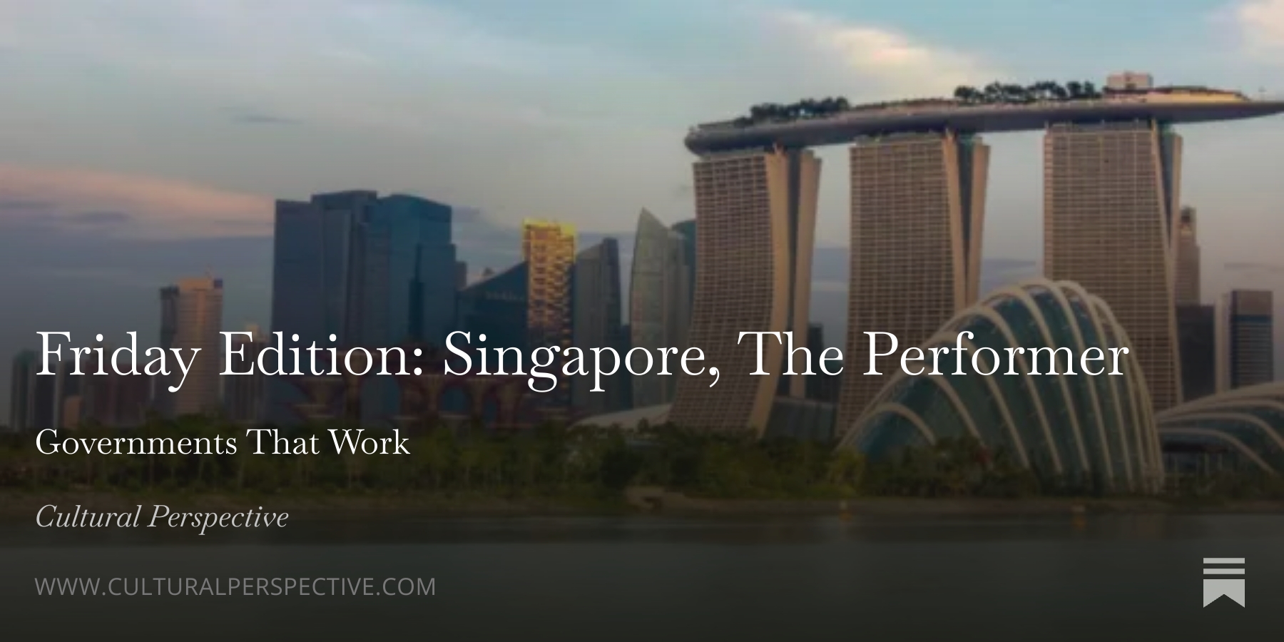 Friday Edition: Singapore, The Performer - by Way Yuhl